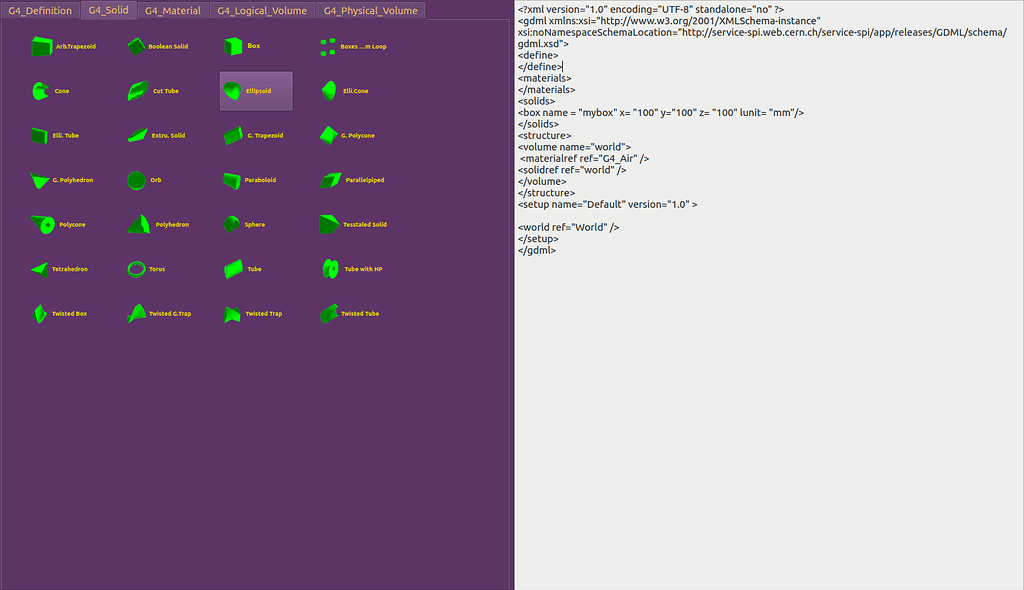 Rapidgdml A Qt Based Gui Application That Accelerates Gdml Coding Applications Geant4 Forum