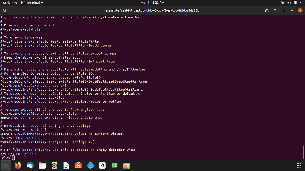 Visualization of Geant4 basic example - Getting Started - Geant4 Forum