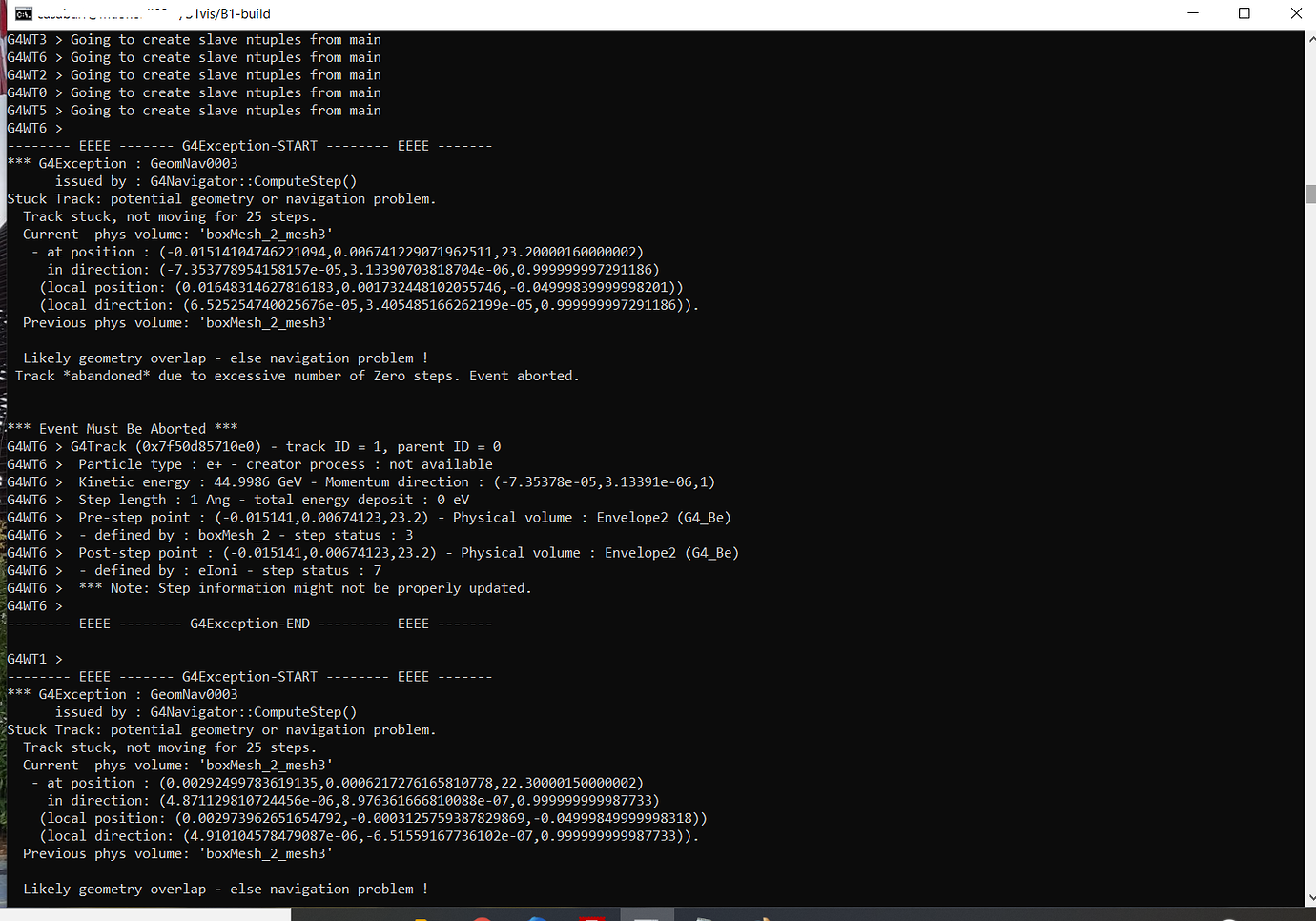 Scoring mesh ....visualization problem - Recording, Visualizing and Persisting Data - Geant4 Forum