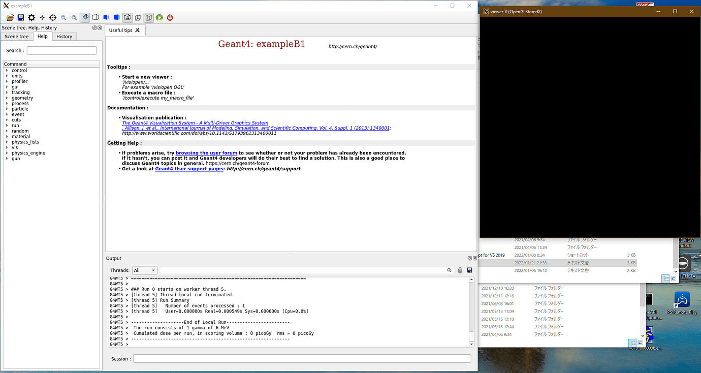 Does not show any geometry and beam - Recording, Visualizing and Persisting Data - Geant4 Forum