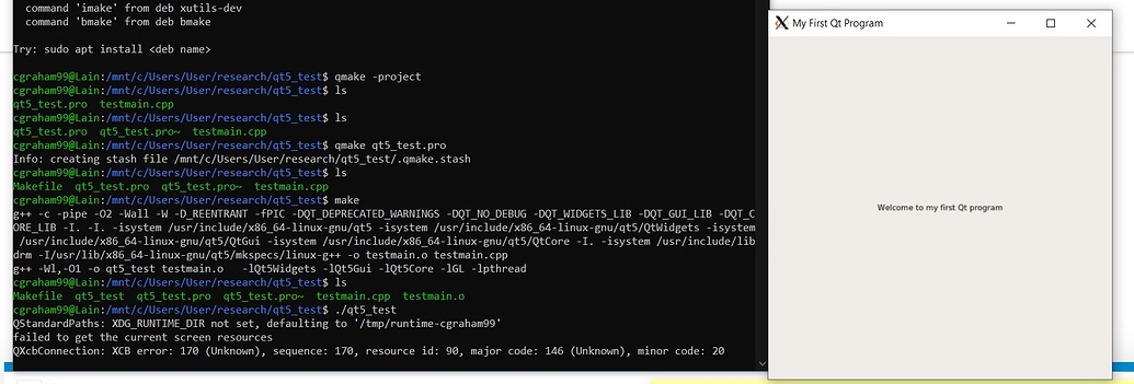 Using QT Visualization for B1 example - Getting Started - Geant4 Forum