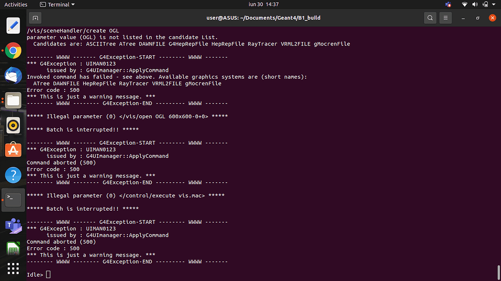 GEANT4 and Qt5 Drivers - Getting Started - Geant4 Forum