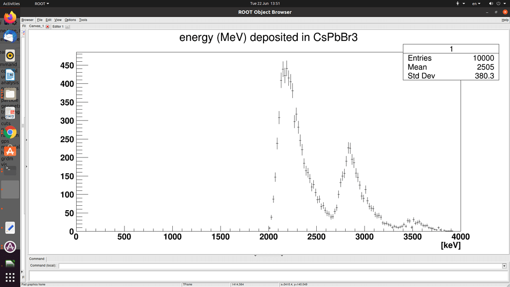 Shift in Energy output data spectrum - Particles, Track, Event, Run and Biasing - Geant4 Forum