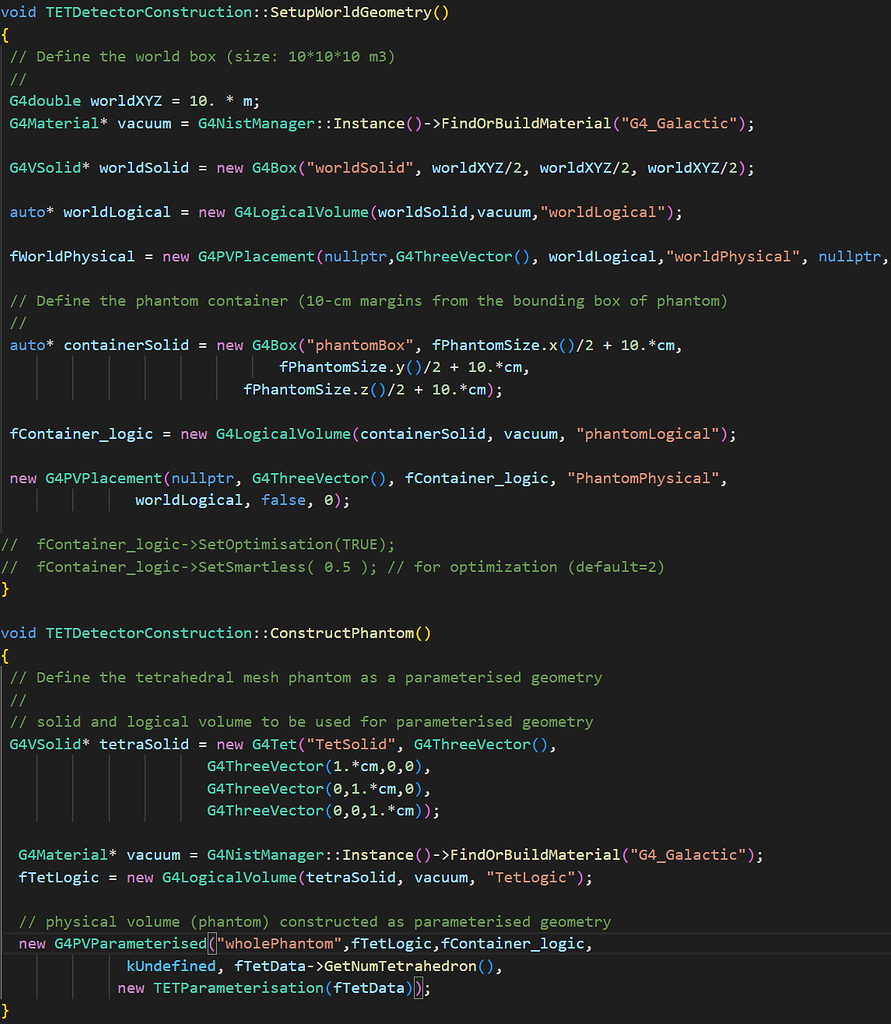 Question about G4PVParameterised - Geometry, Fields and Transportation - Geant4 Forum