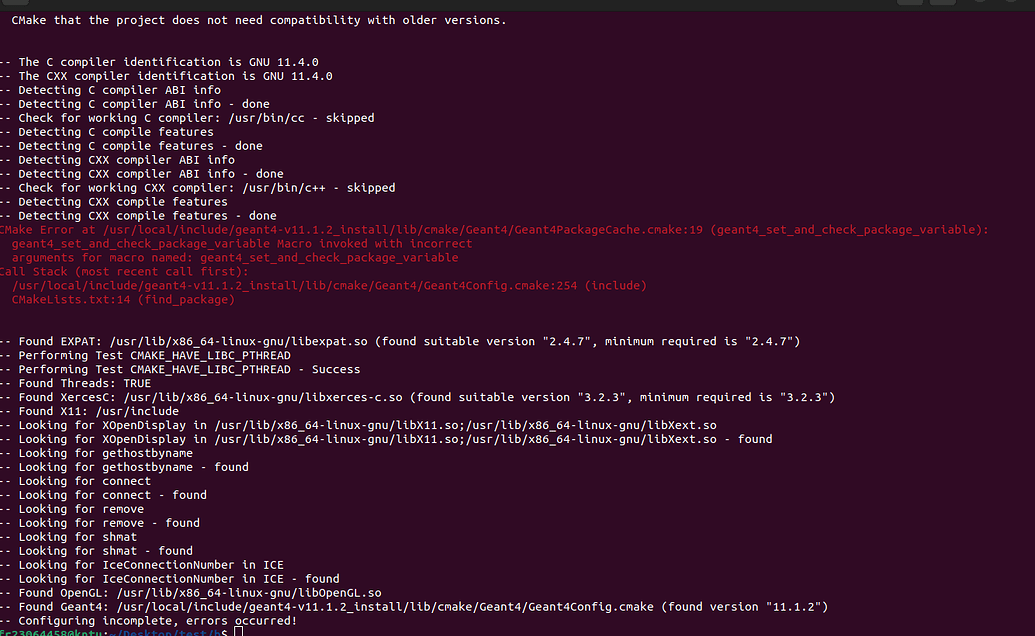 command not found" in installing geant4 - Getting Started - Geant4 Forum
