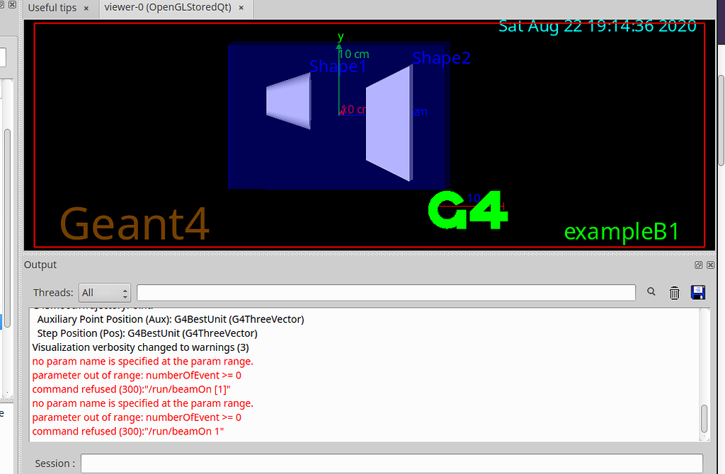 Error running example B1 on mx linux - Getting Started - Geant4 Forum Error running example B1 on mx linux - Getting Started - Geant4 Forum