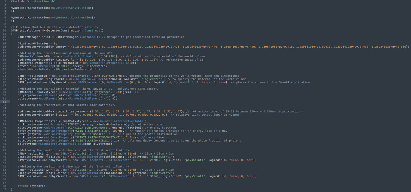 Simulation crashes when properties of the world are added - Particles, Track, Event, Run and ...