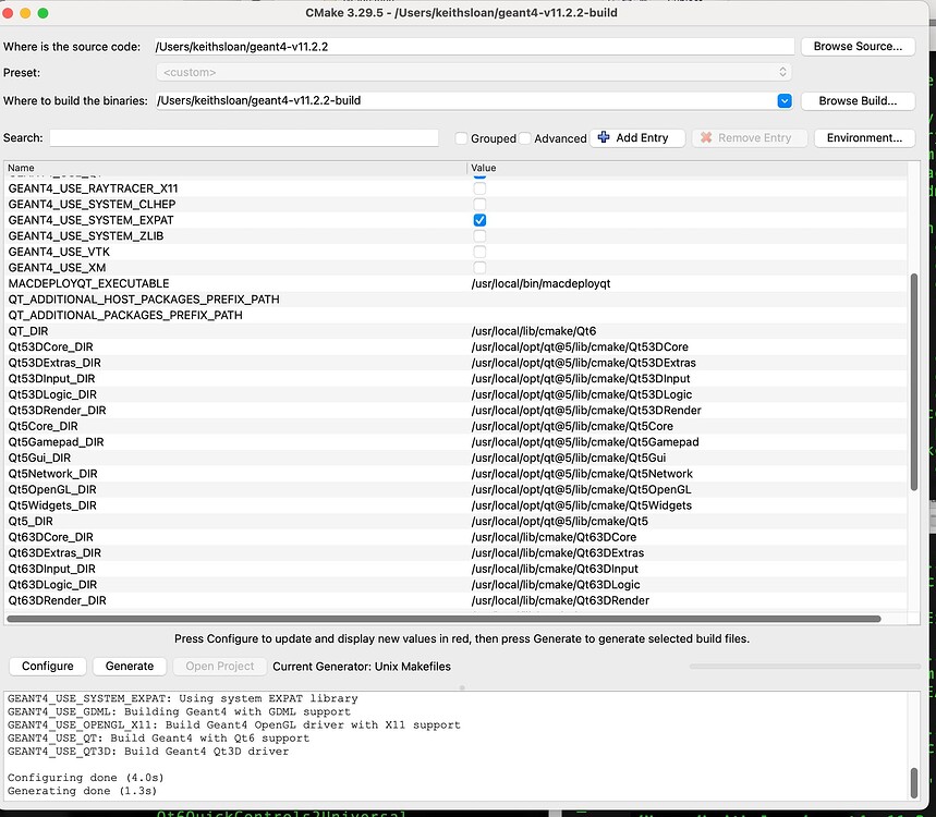 Building Geant4 with cmake-gui and Qt6 Installed - Getting Started - Geant4 Forum
