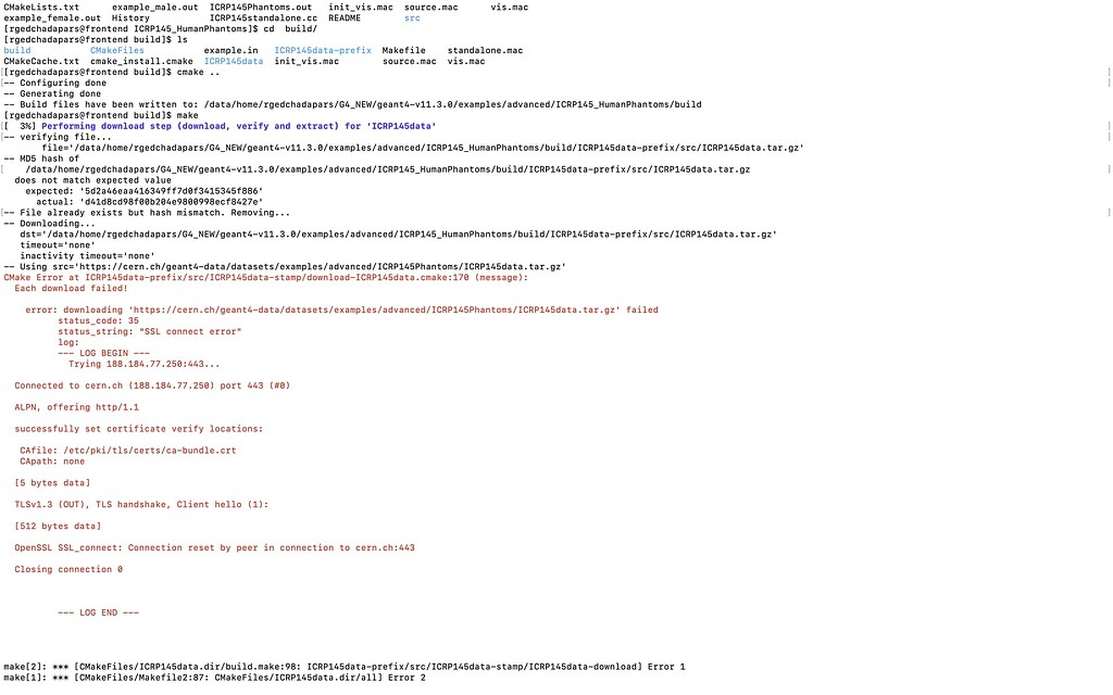 Problem of downloading dataset of Geant4 - Getting Started - Geant4 Forum