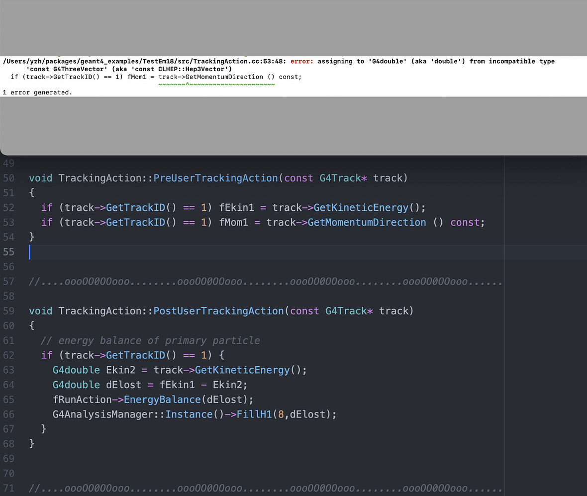 Geant4 Getmomentum() - Particles, Track, Event, Run and Biasing - Geant4 Forum