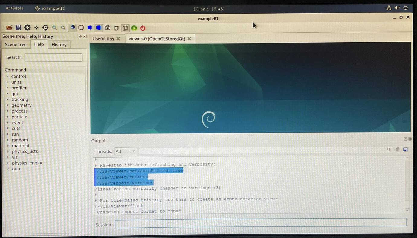 struggling with the OpenGL visualization - Getting Started - Geant4 Forum