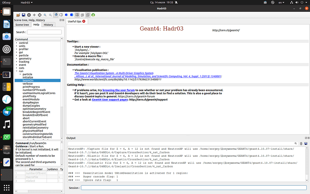 Stop work when runnuing - Particles, Track, Event, Run and Biasing - Geant4 Forum